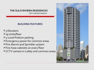 The sulo riviera residences taft manila | PPT