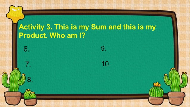 The sum and the product of Roots of Quadratic Equations.pptx | Physics ...