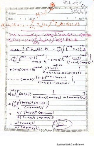 The Summation Integral For Some Operators Pdf