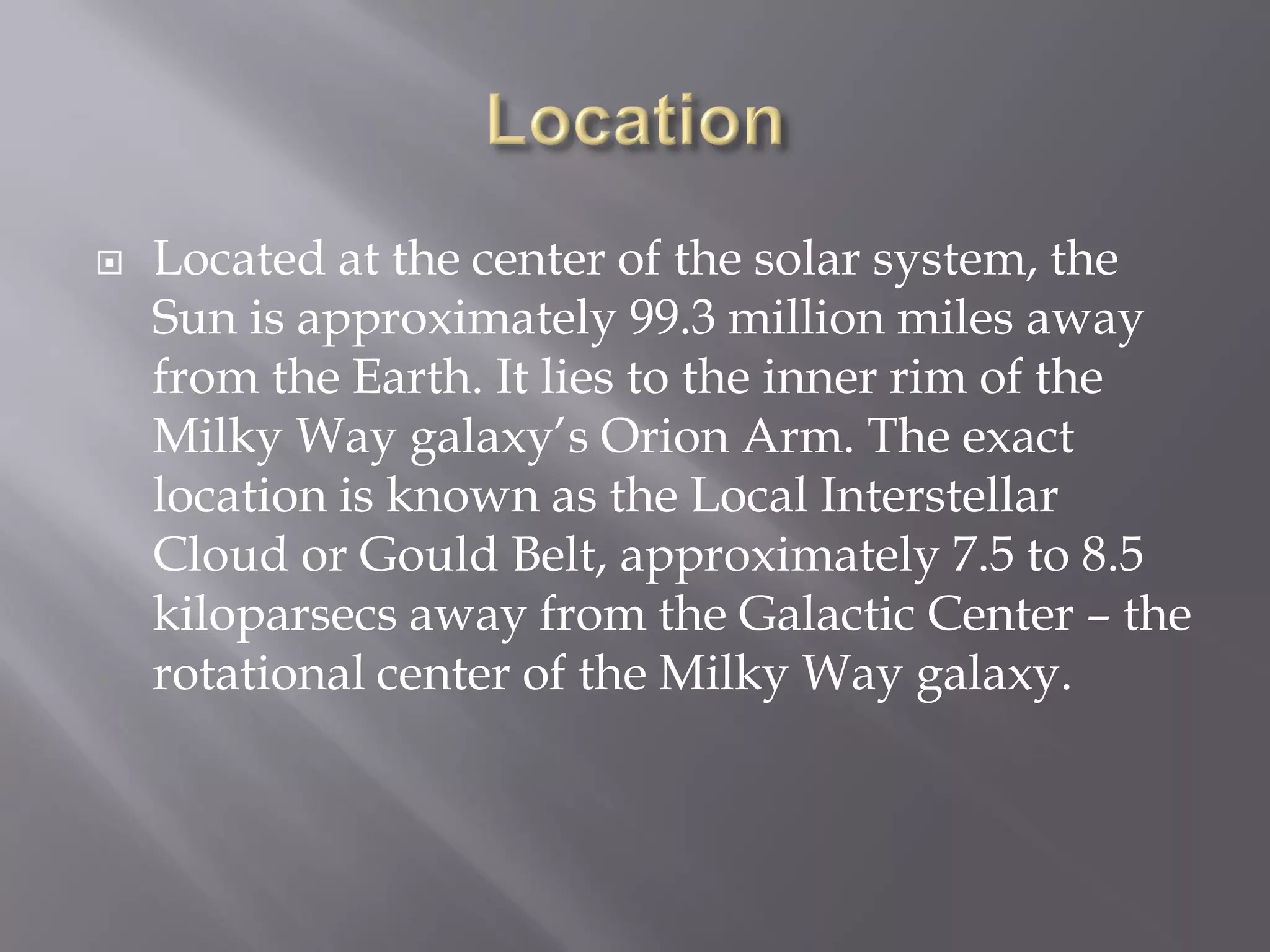 Our Closest Star, the Sun | PPT