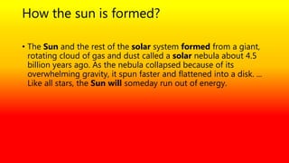 All about the sun. | PPT