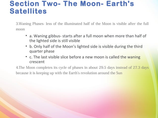 The Sun-Earth-Moon System Notes PowerPoint | PPT
