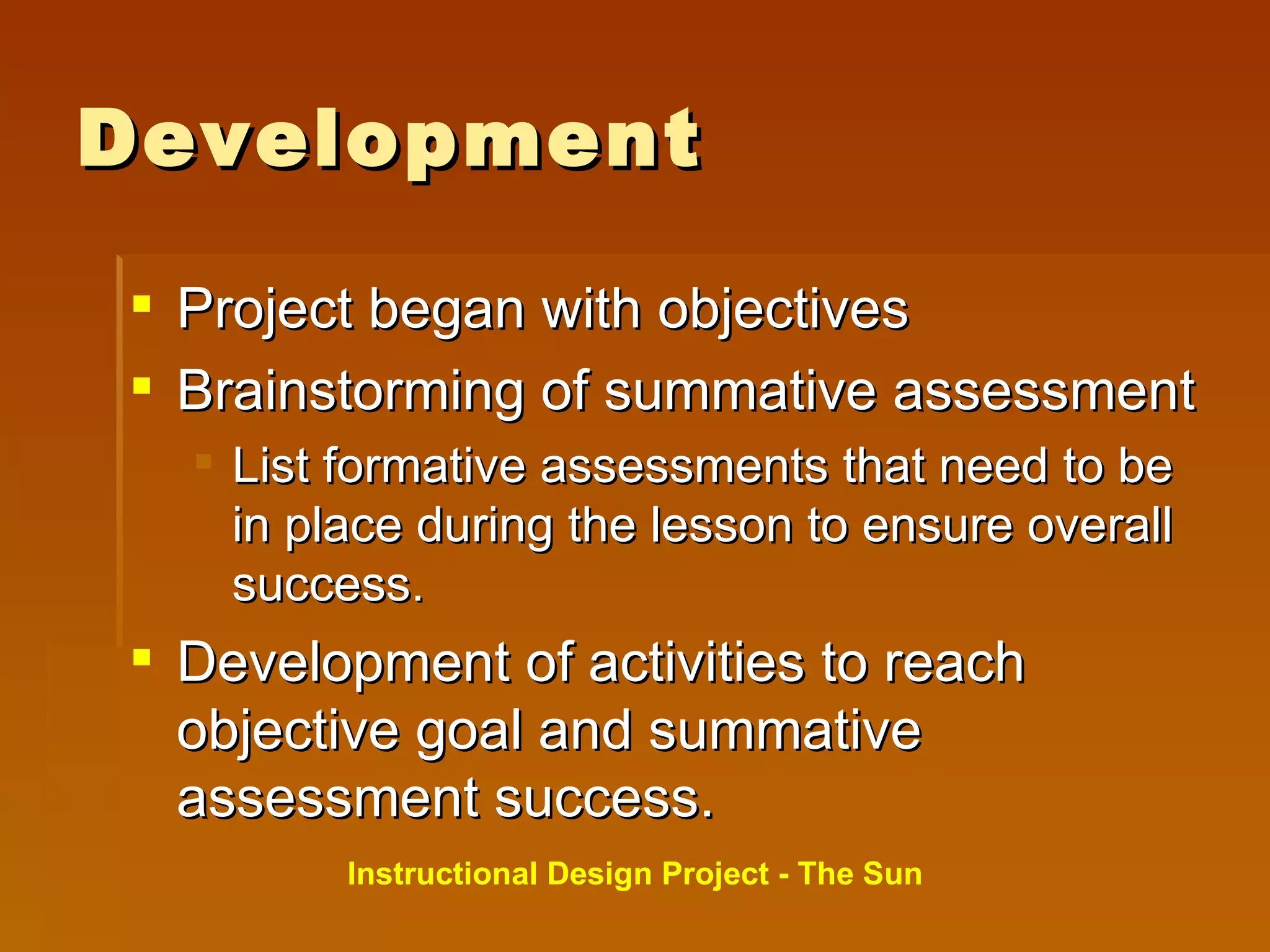 The sun project presentation | PPT