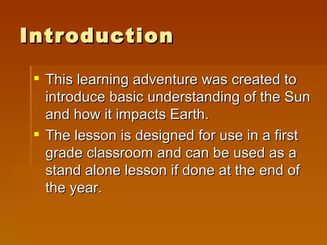 The sun project presentation | PPT