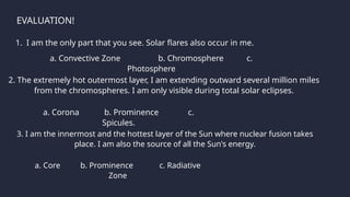 THE SUN ( Solar system and sun structure) | PPTX