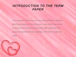 The sun also rises | PPTX