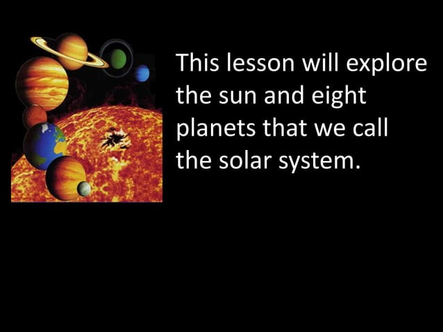 The sun and eight planets | PPTX