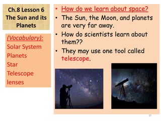 The sun and its planets g3 | PPTX