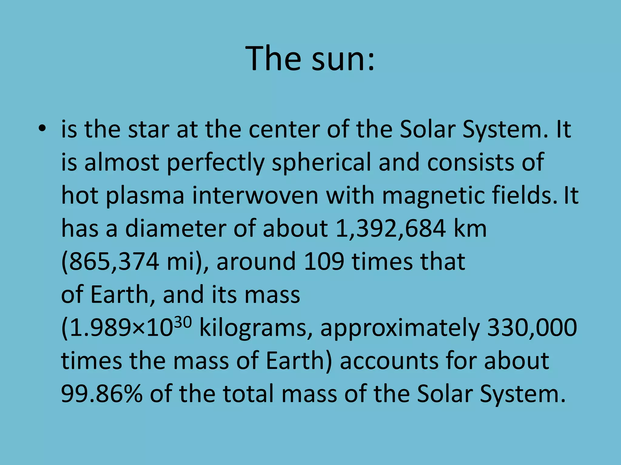 The sun and its radiation effects | PPTX
