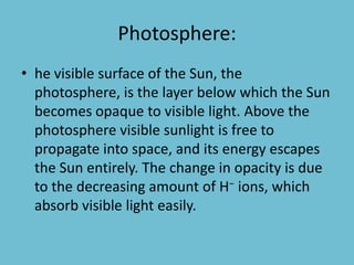 The sun and its radiation effects | PPTX