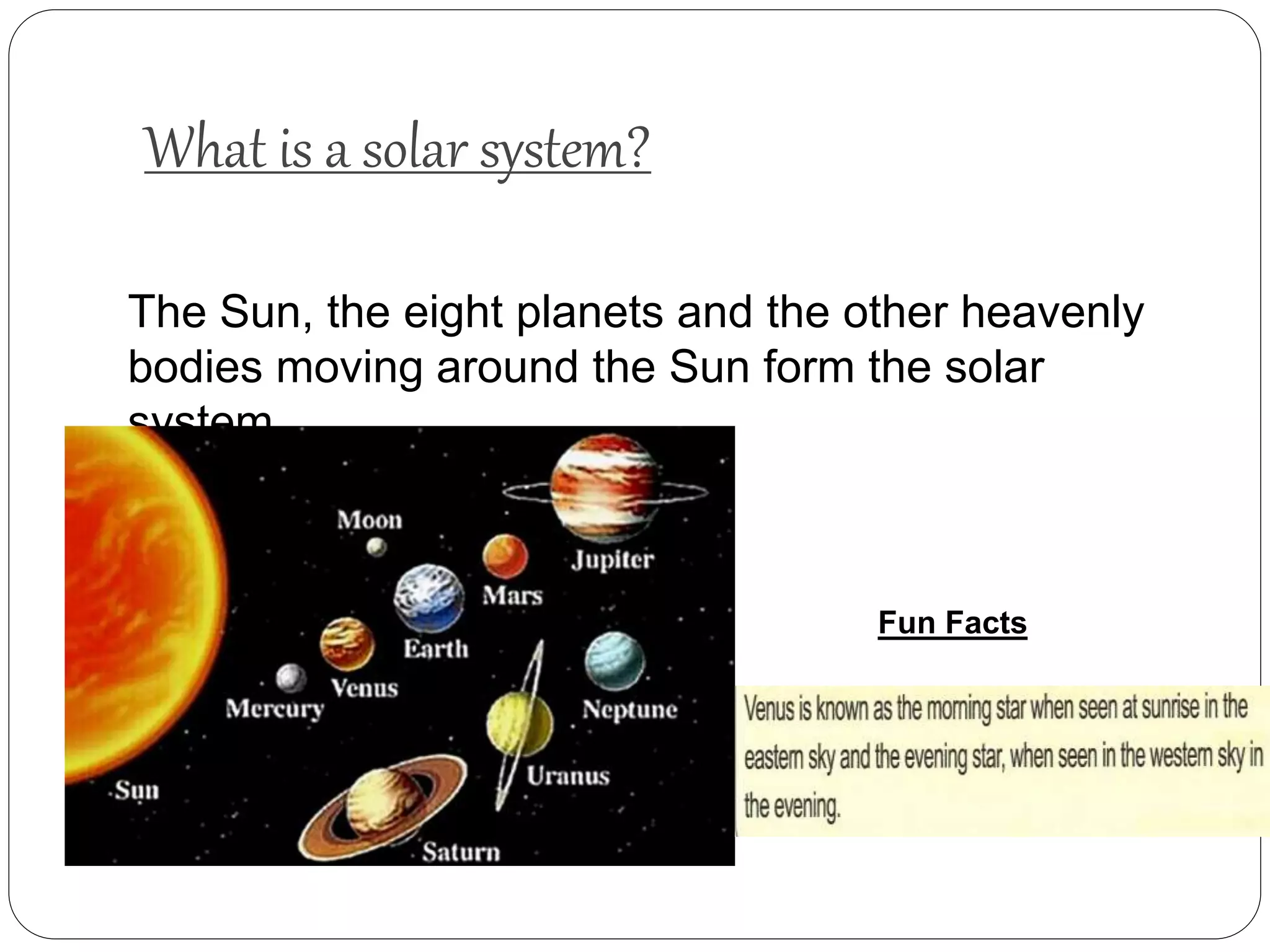 The sun and the solar system | PPTX