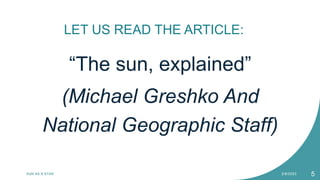 The SUN as a STAR.pptx