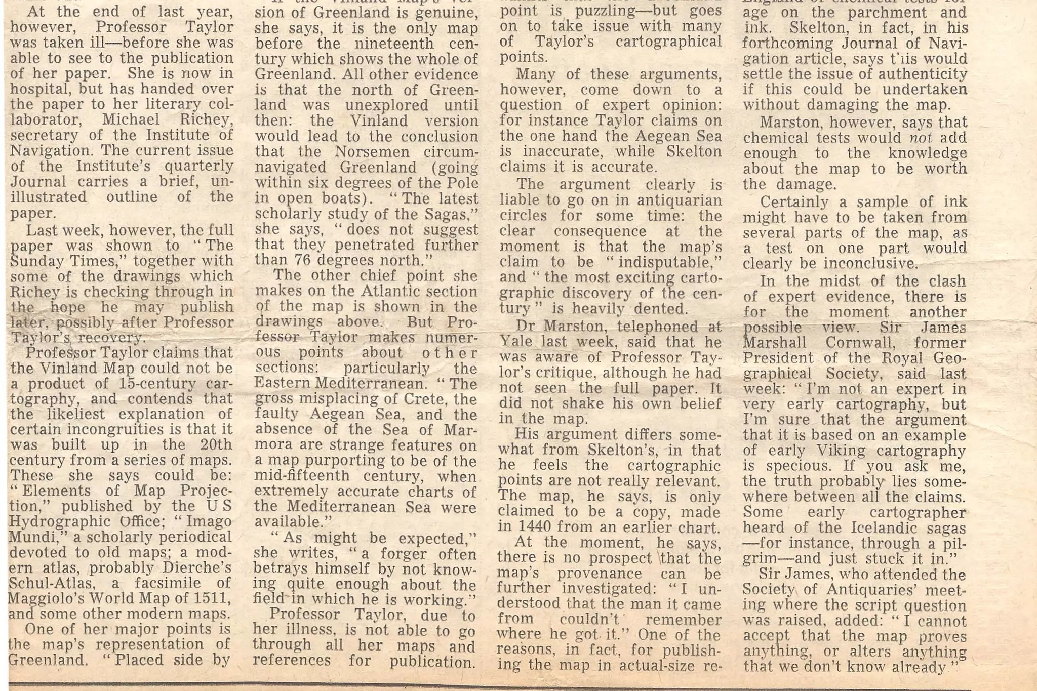 "Is the Vinland map a forgery?" | PDF