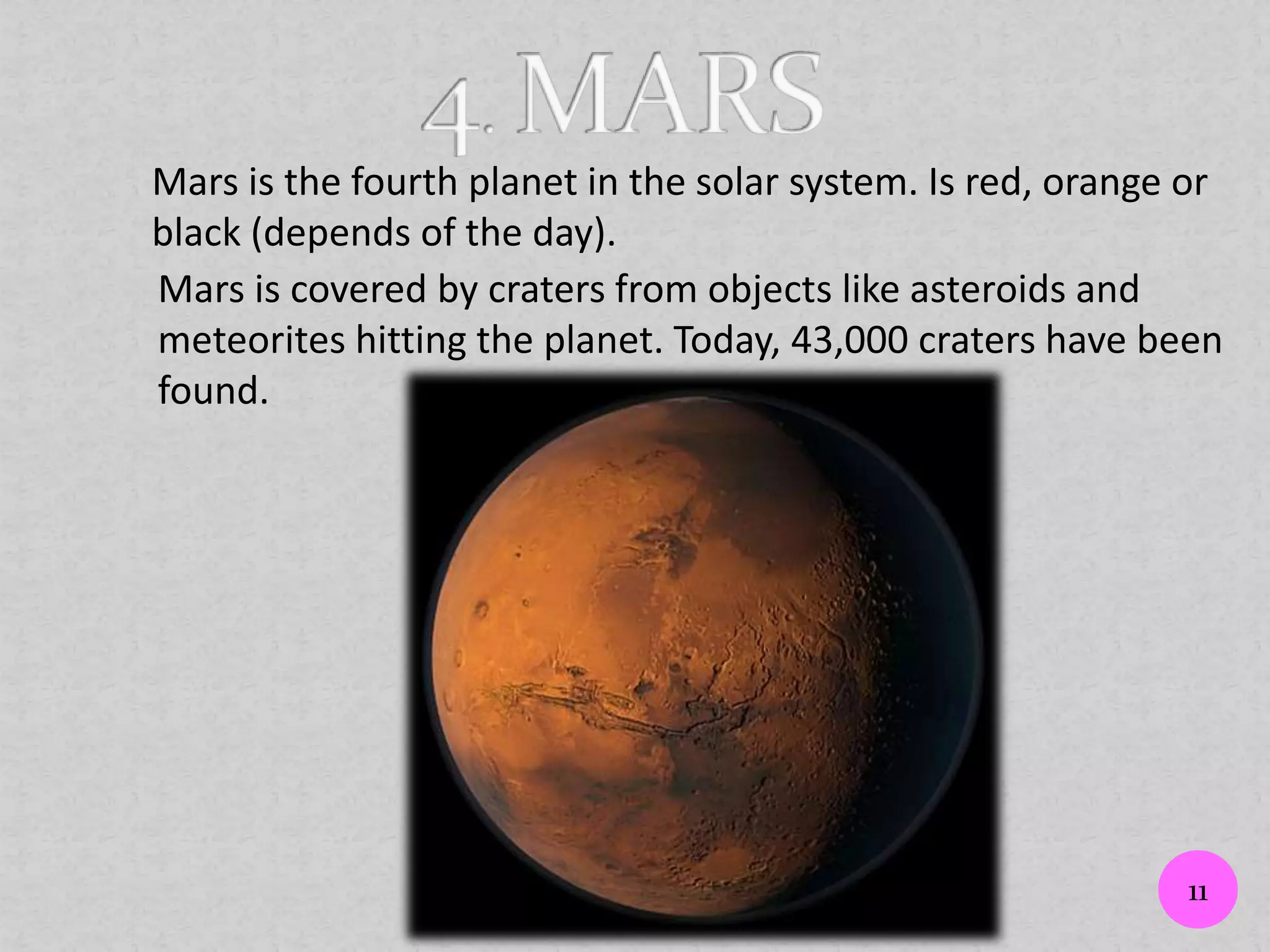 The sun,mercury, venus and mars | PPTX