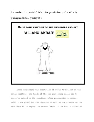 The sunnah of performing raful yadayn in salah (salat) www.scmuslim.com