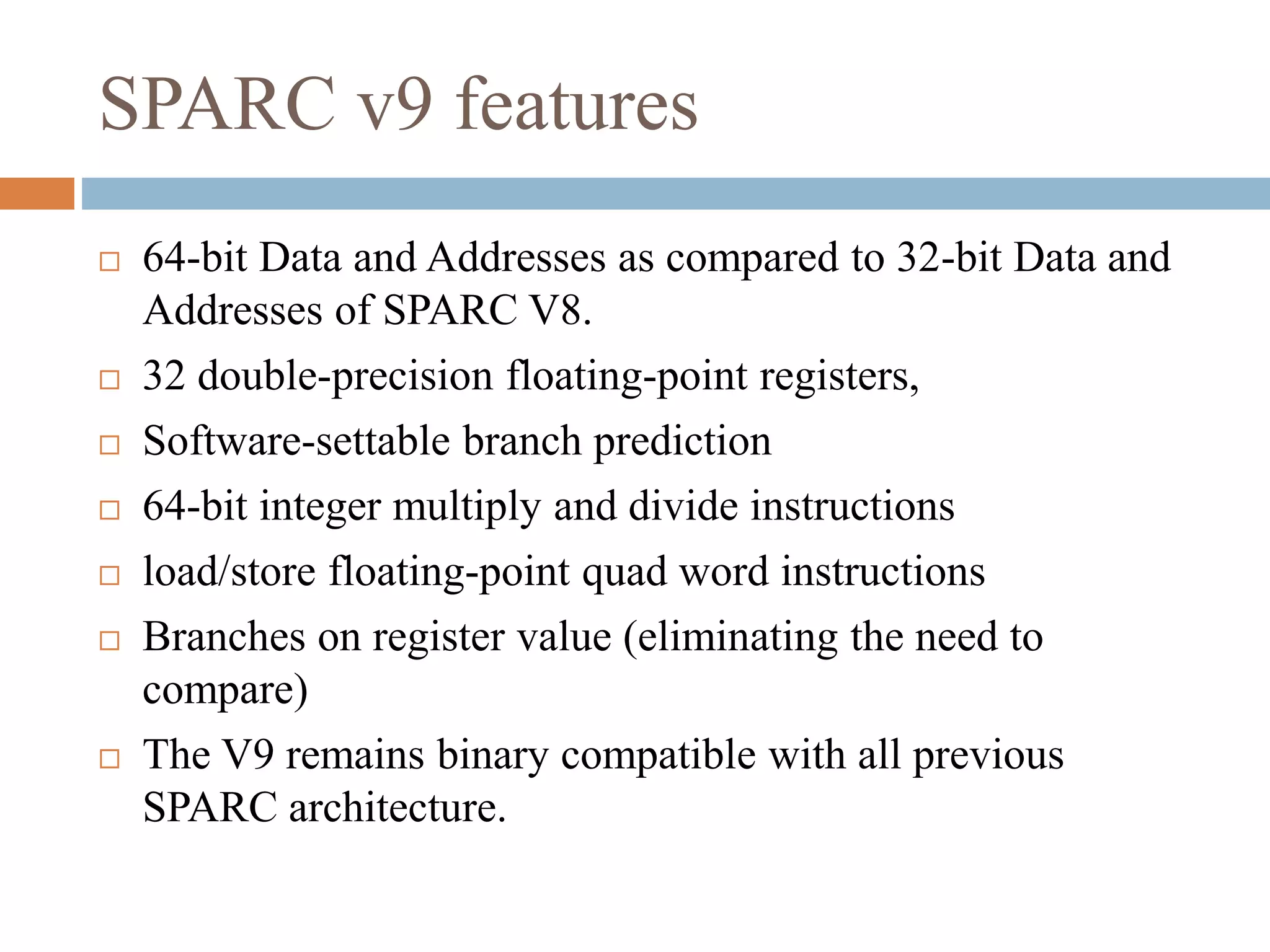 The sunsparc architecture | PPTX