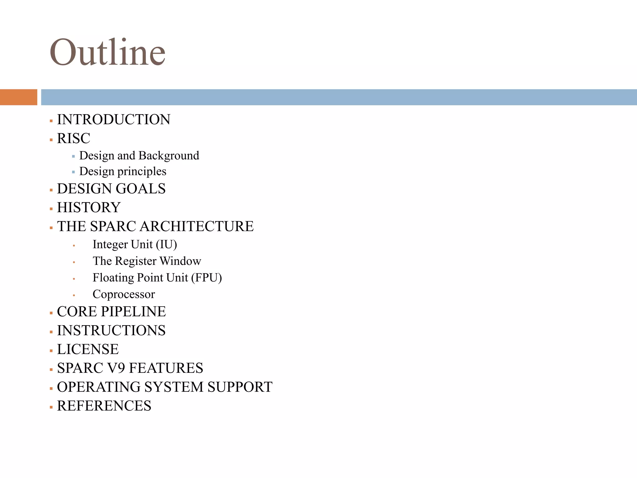 The sunsparc architecture | PPTX