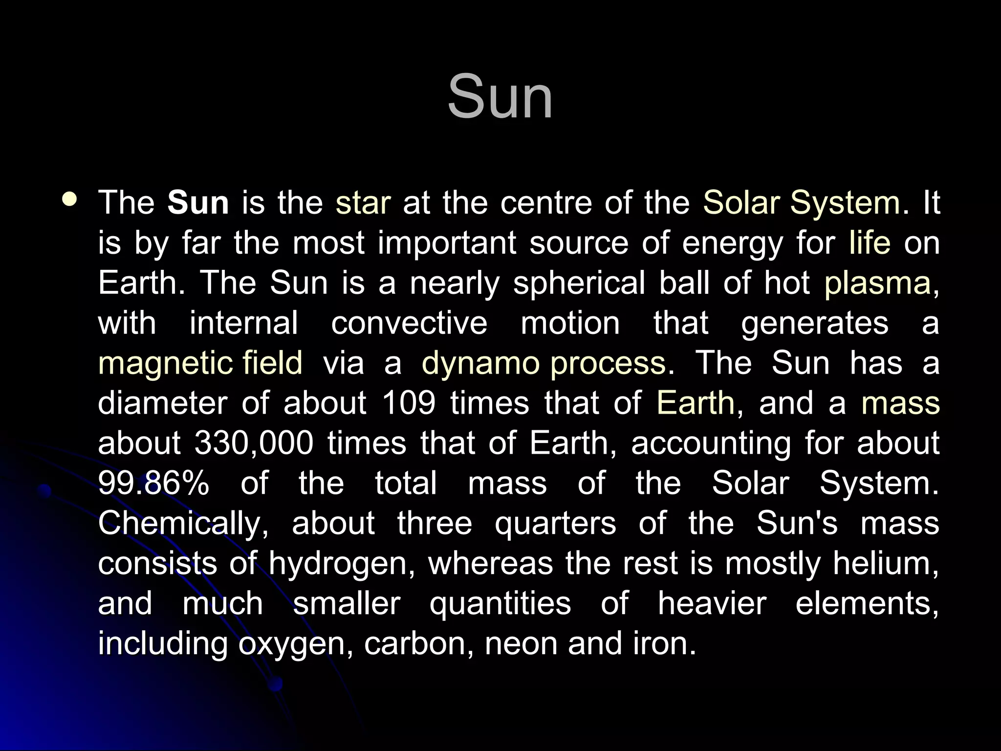 The sun, stars and solar system | PPT | Space and Astronomy | Science