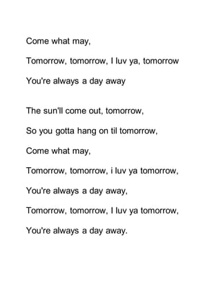 The sun will come out | PDF