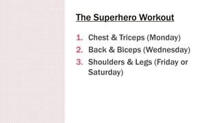 The Superhero Workout | PPTX