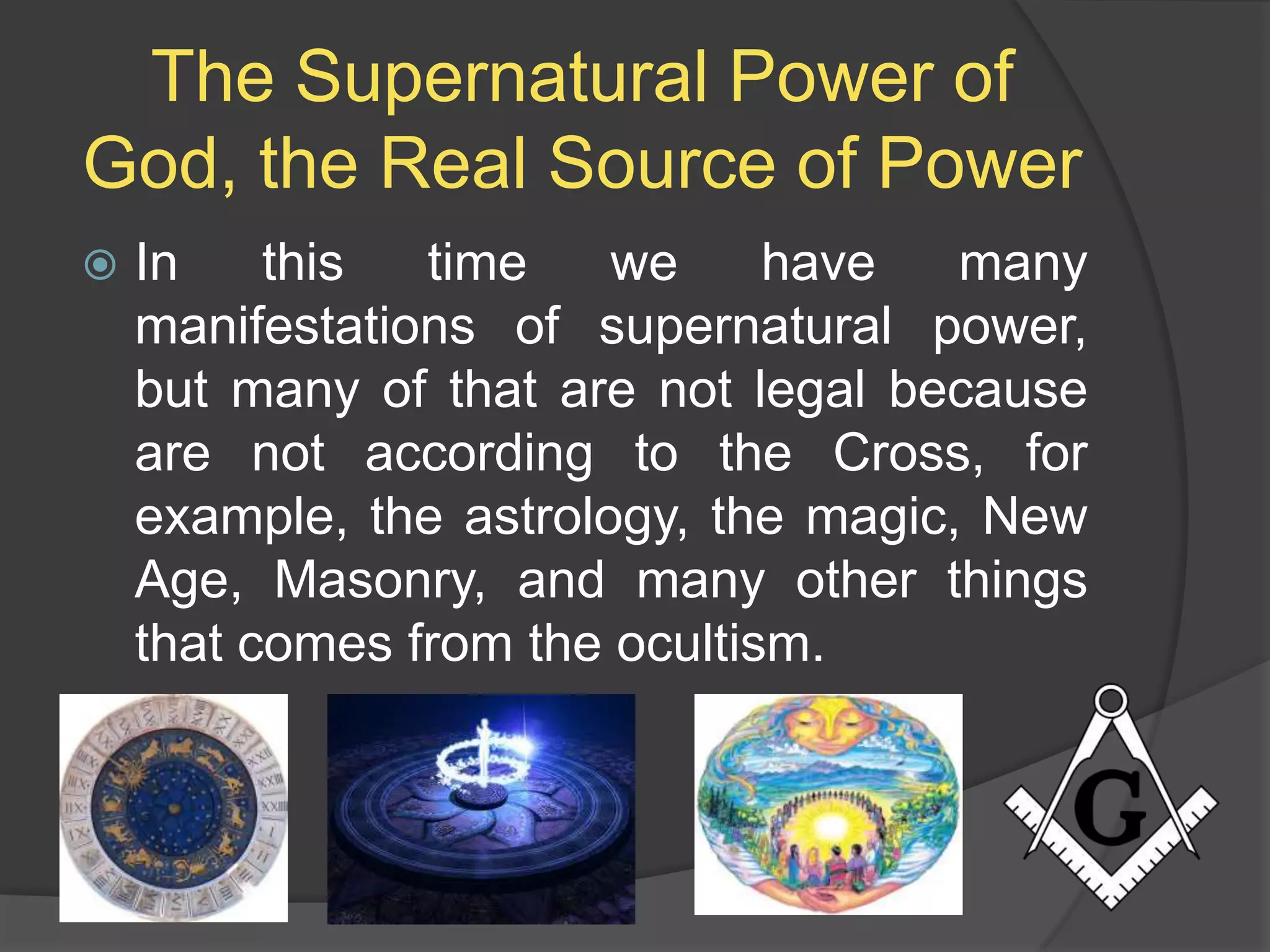 The supernatural power of god | PPTX