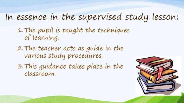 The Supervised Study Plan | PPTX