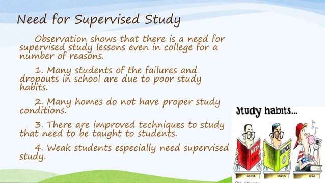 The Supervised Study Plan | PPTX