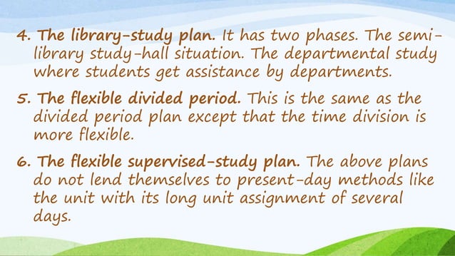 The Supervised Study Plan | PPTX