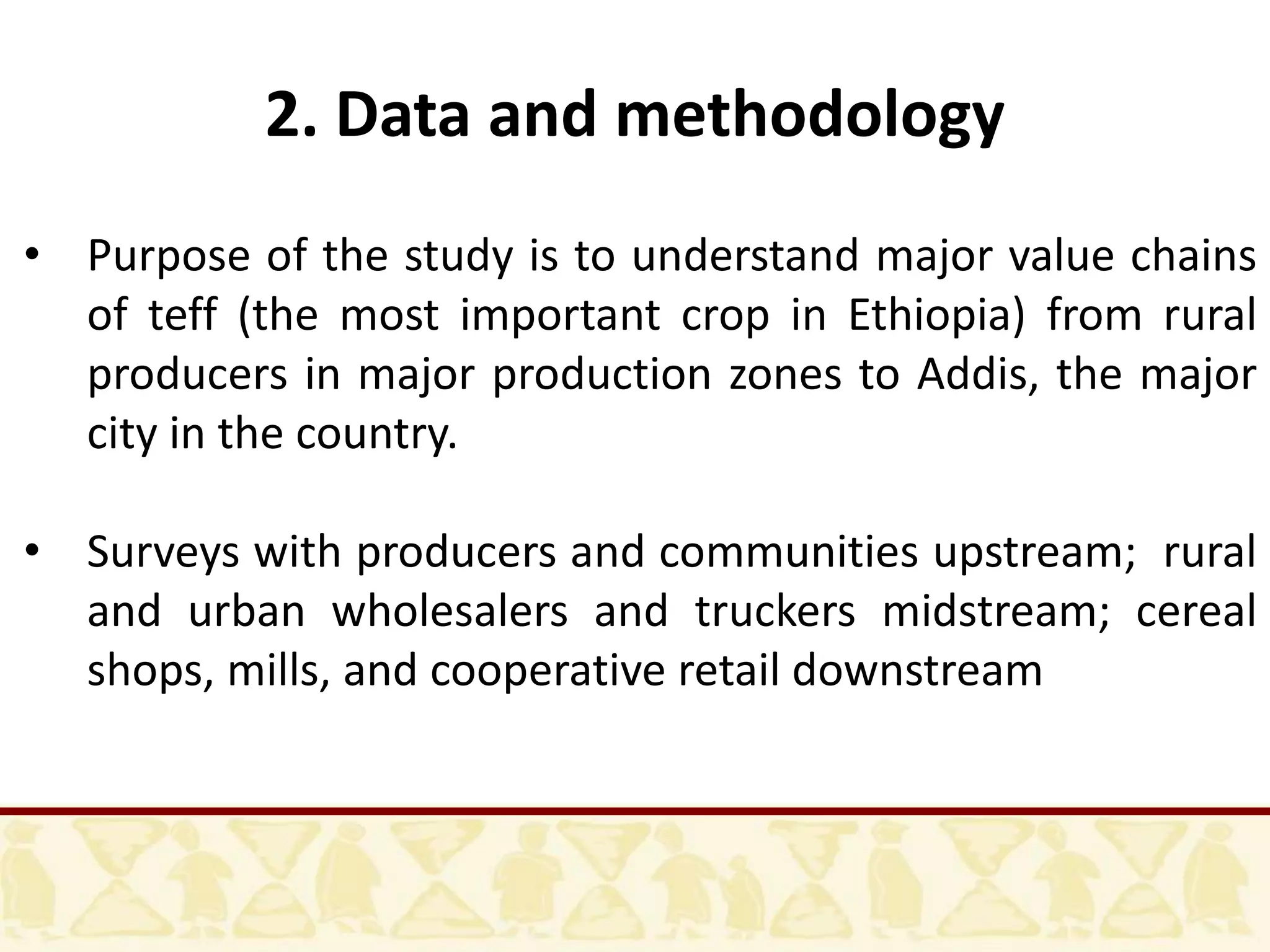 The supply chain of teff to addis ababa | PPTX