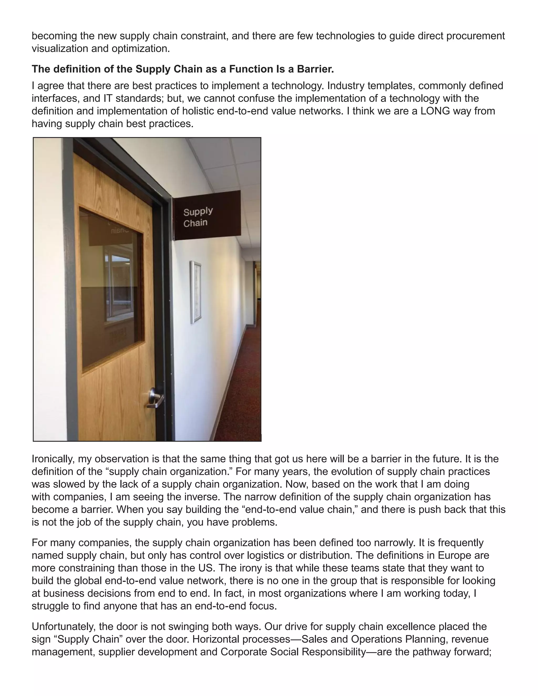 The Supply Chain Shaman's Journal - A Focused Look at Sales and ...