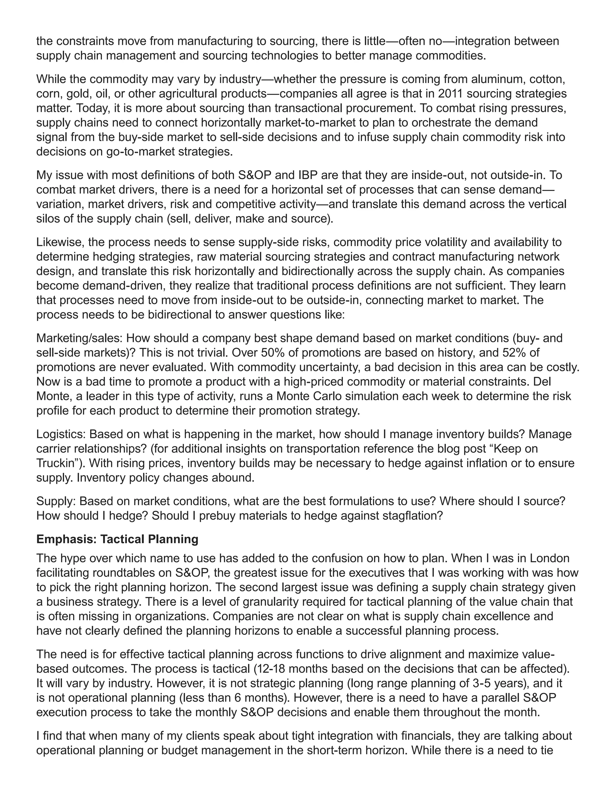 The Supply Chain Shaman's Journal - A Focused Look at Sales and ...