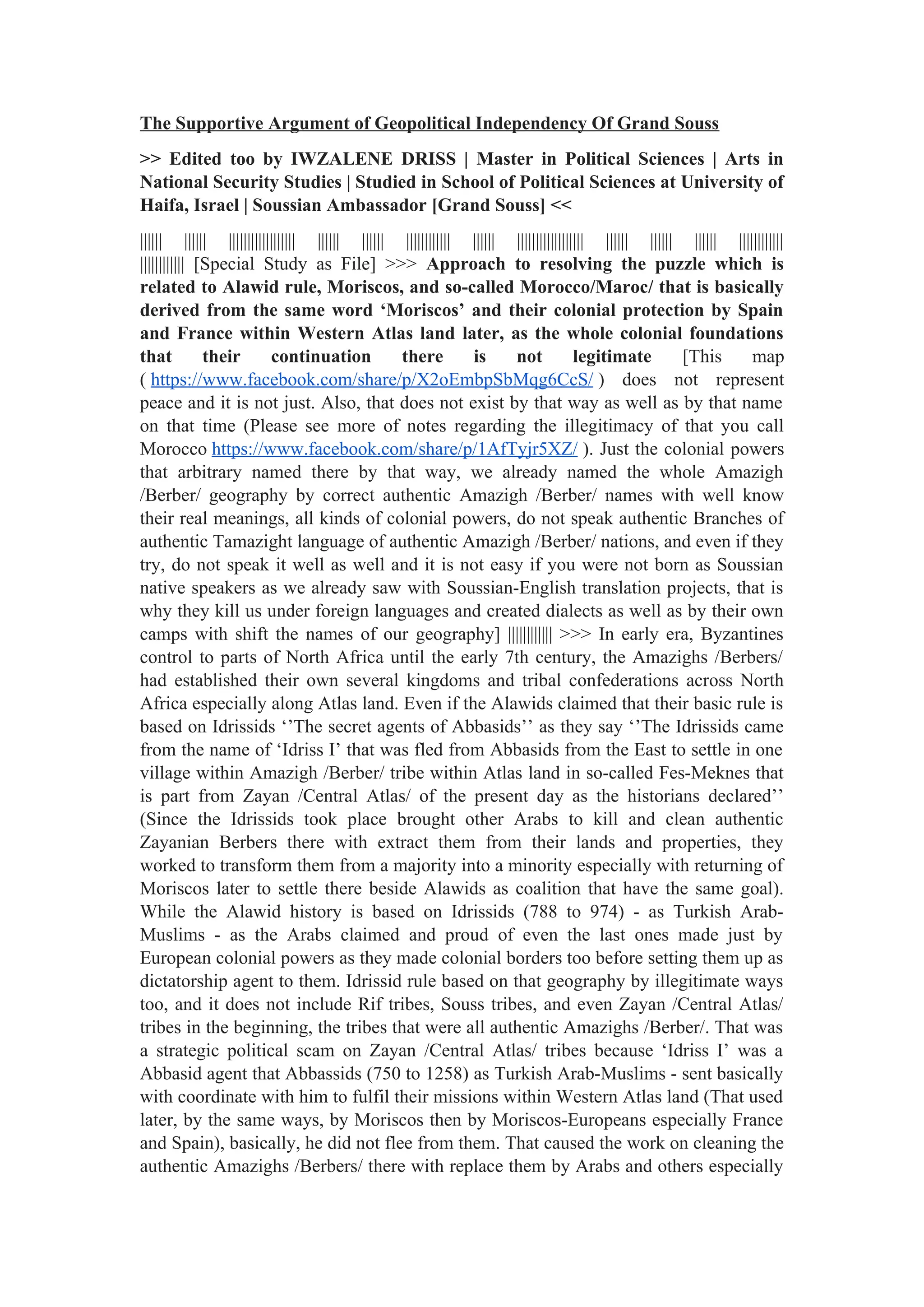 The Supportive Argument of Geopolitical Independency Of Grand Souss.docx