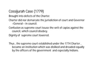 The supreme court established under the 1774 charter | PDF