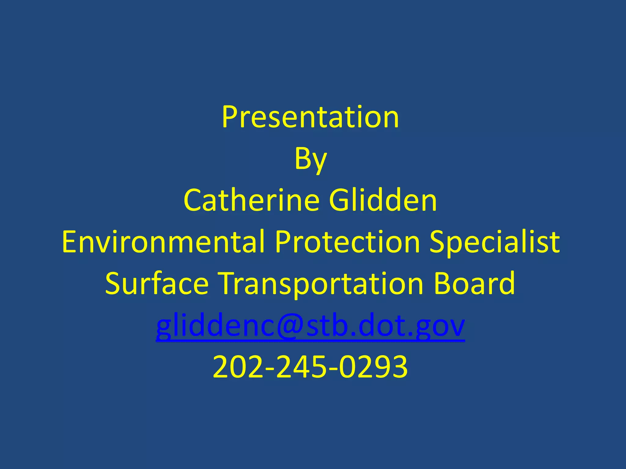 The Surface Transportation Board | PPTX