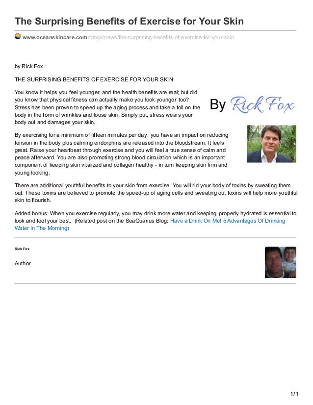 The Surprising Benefits of Exercise For Your Skin