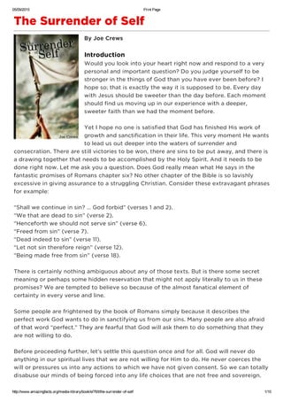 The surrender of self | PDF