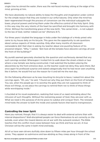 The surrender of self | PDF