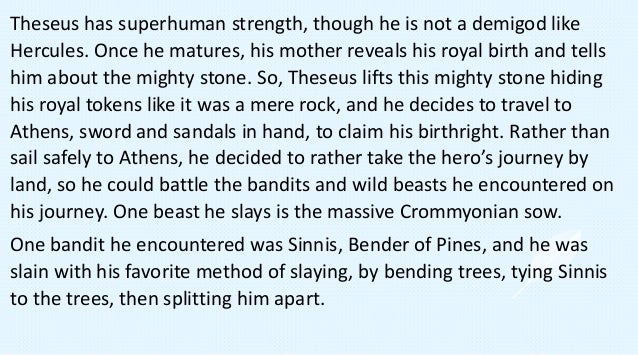 Mighty Deeds of Theseus, First King of Athens, in Plutarch’s Lives | PPT