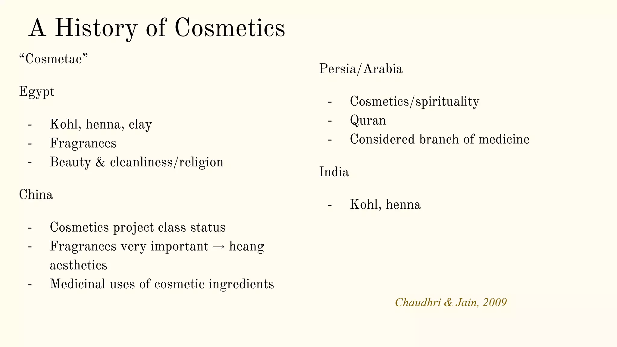 The Sustainability of the Cosmetics Industry | PPTX