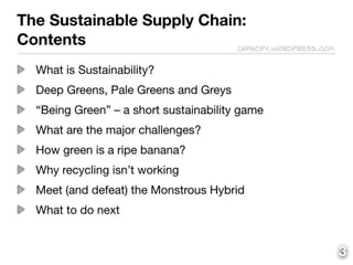 The Sustainable Supply Chain | PPTX