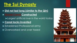 The Sui, Tang, and Song dynasties | PPTX