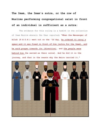 The sutra, a prequisite for the muslim performing fard salat | PDF