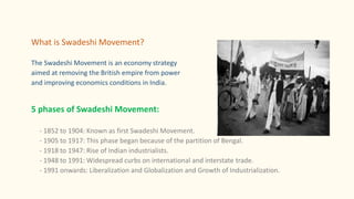 The swadeshi movement | PPT