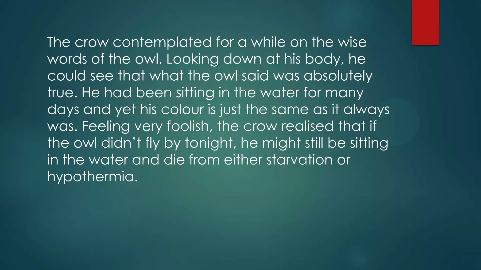 The swan and the crow | PPTX