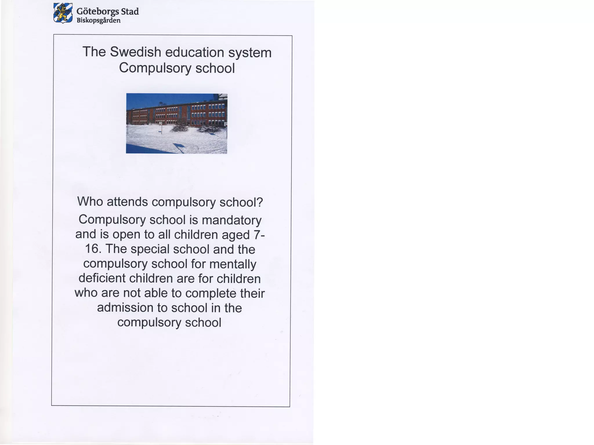The swedish education system | KEY