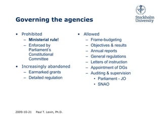 The swedish model of public administration | PPT