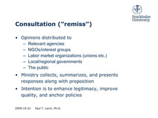 The swedish model of public administration | PPT