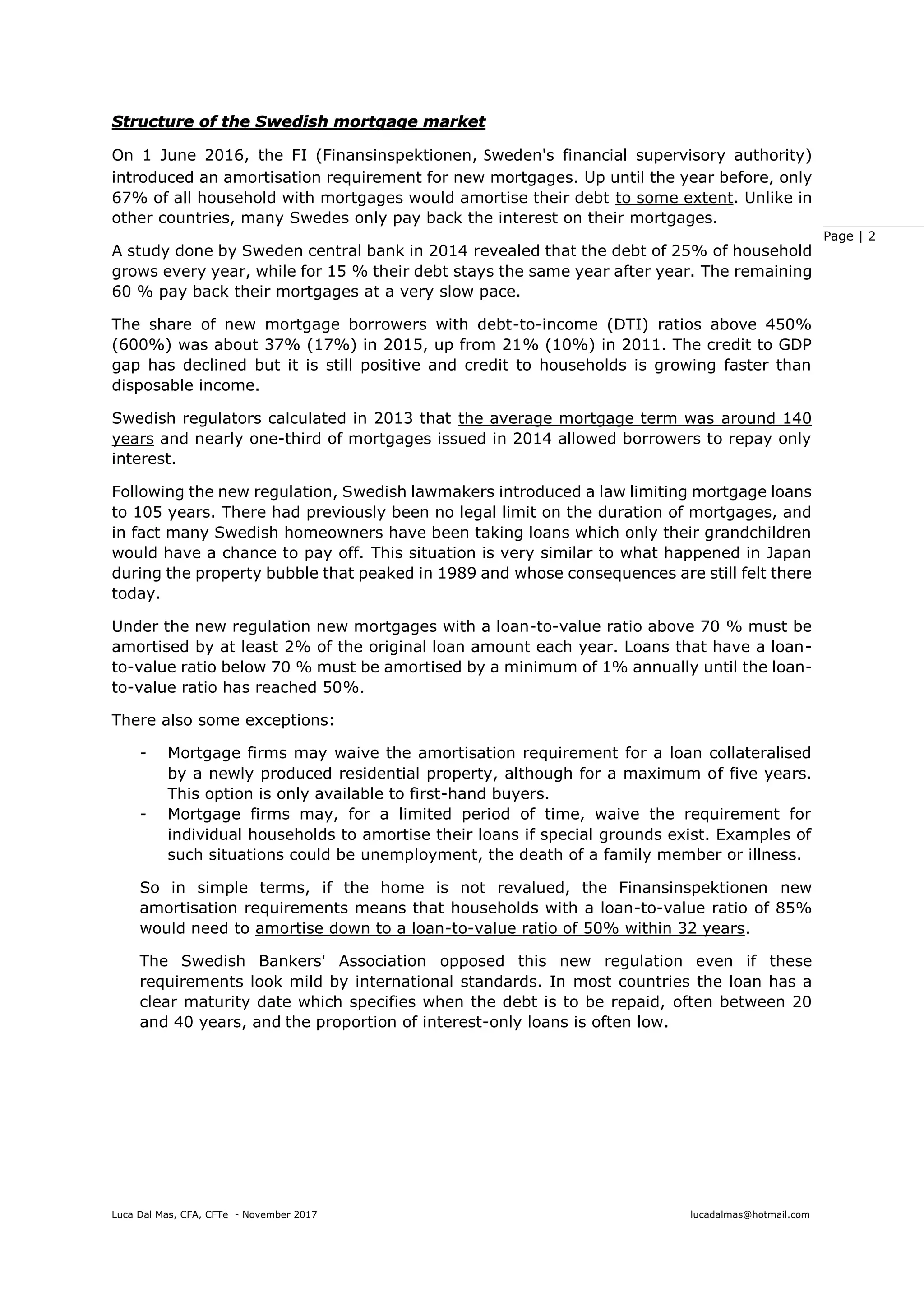 The swedish property market part 1 | PDF