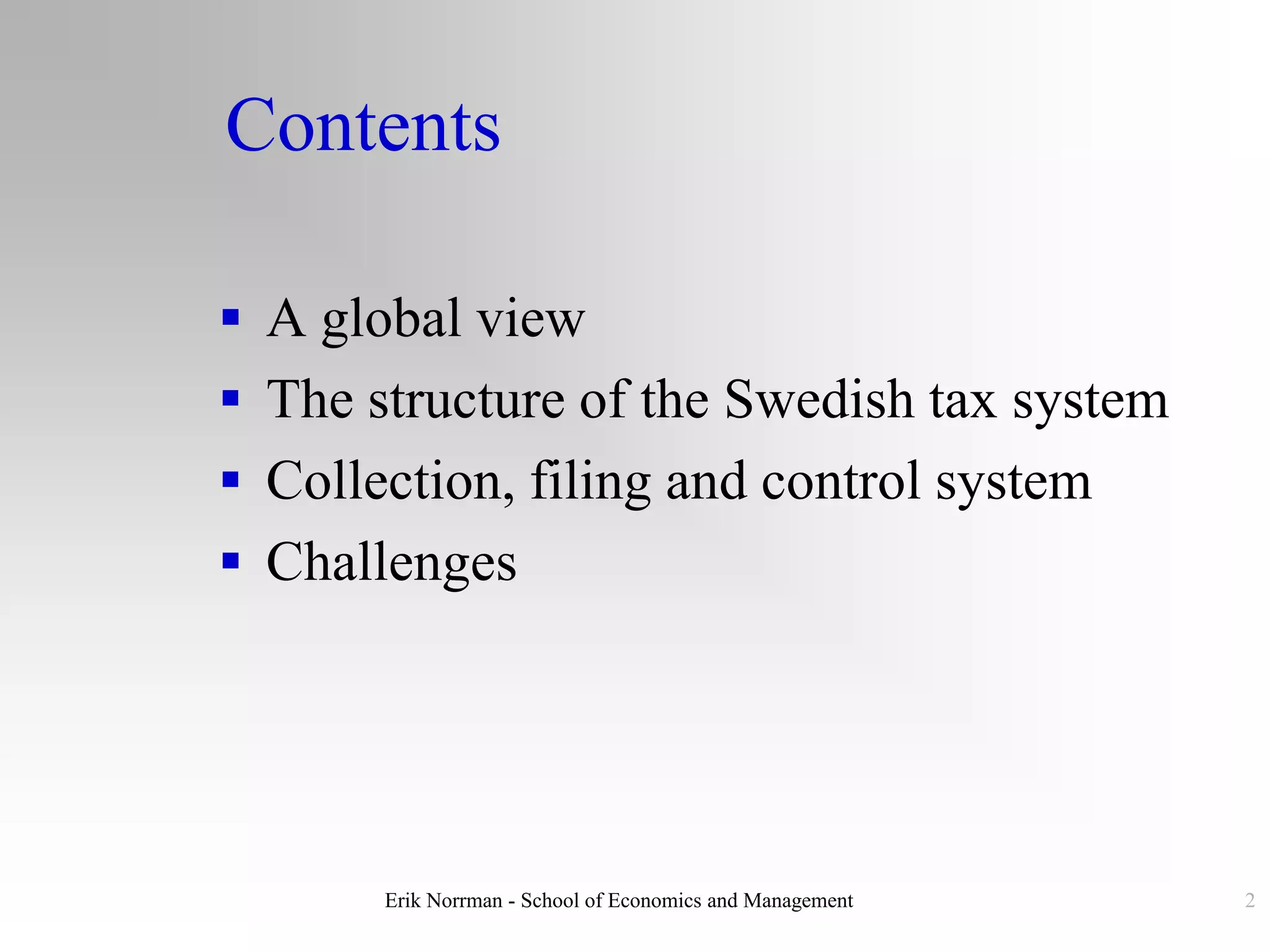 The swedish tax system | PPT
