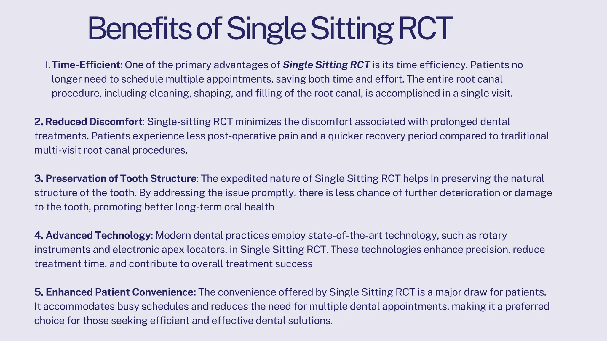 The Swift Solution Exploring the Benefits of Single Sitting Root Canal ...